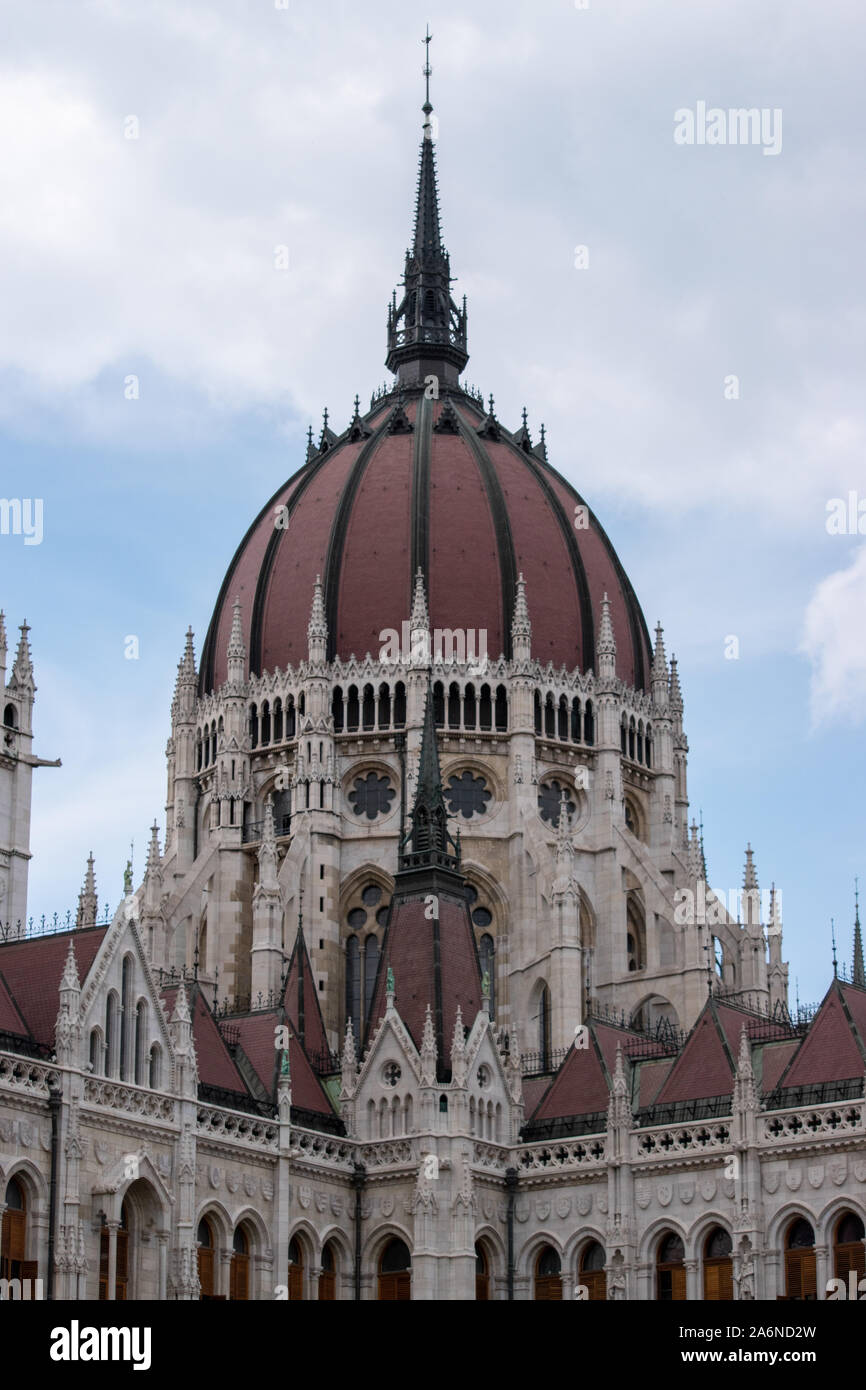 The Parliament Building is built in the Gothic Revival style; it has a ...