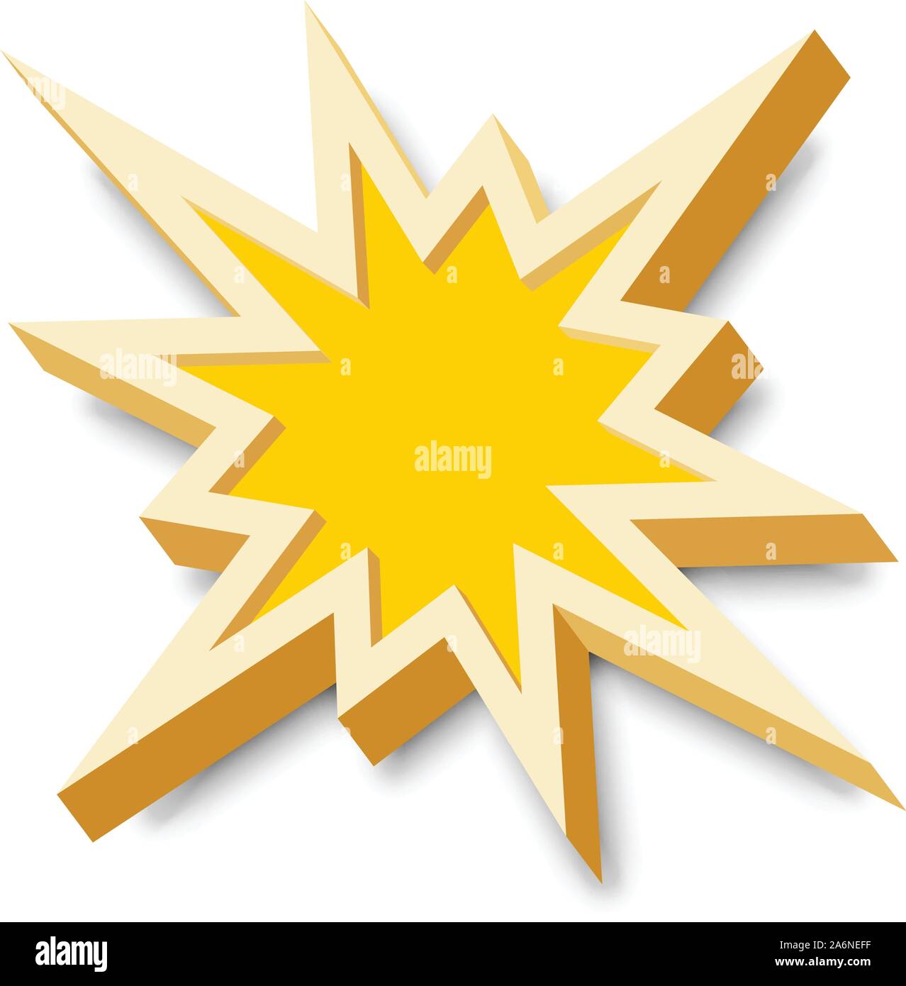 Bang explosion sign with 3D style Stock Vector Image & Art - Alamy