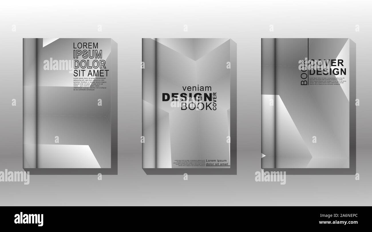 vector collection of book covers, brochures etc. geometry triangles ...