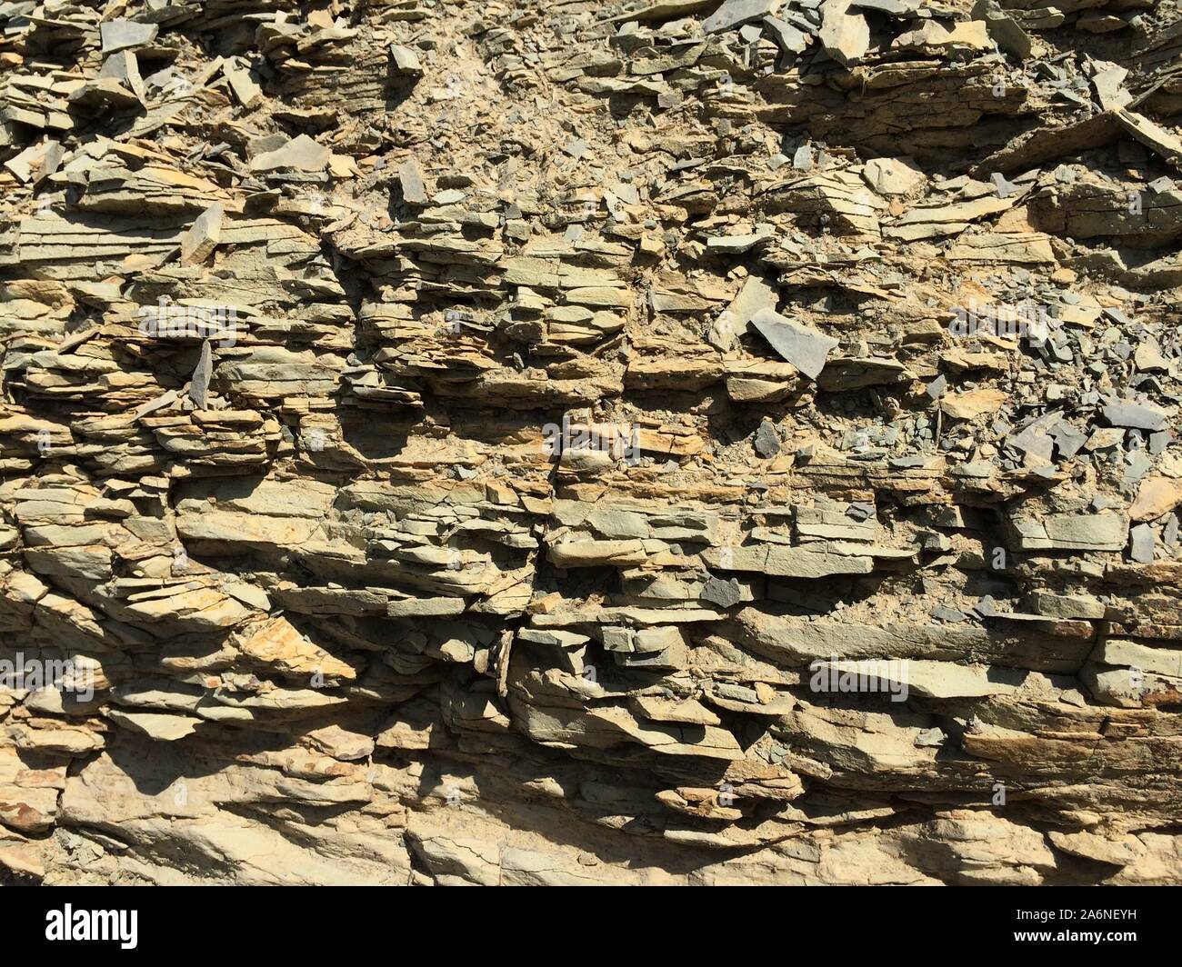 Mountain textured rocky wall with scenic layered stone structure Stock ...