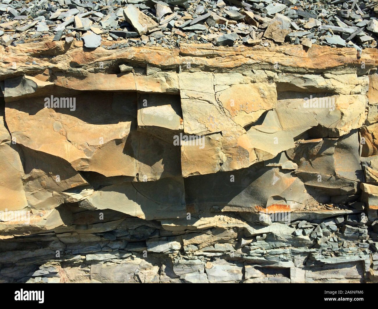 Mountain textured rocky wall with scenic layered stone structure Stock ...