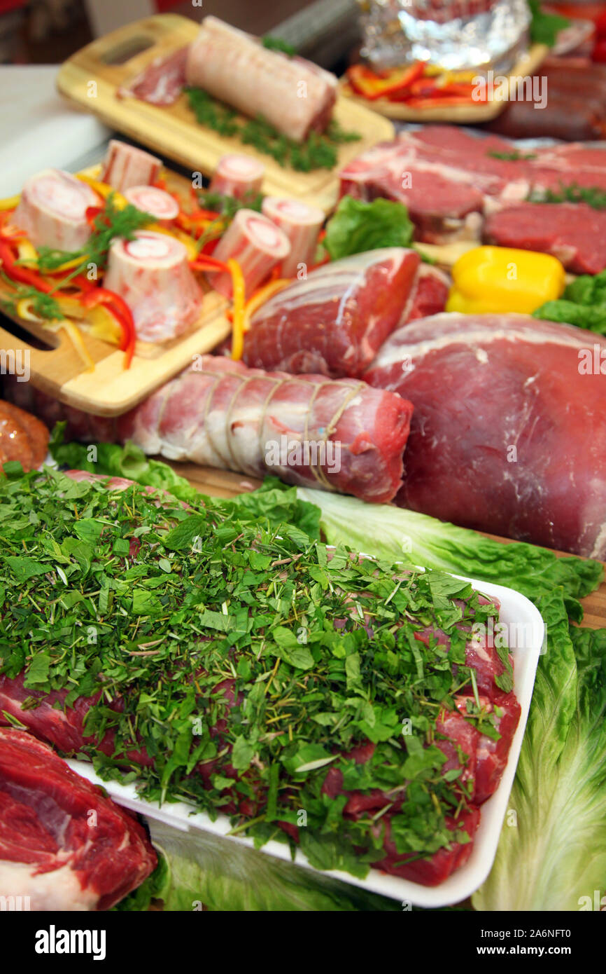 Butcher table hi-res stock photography and images - Alamy