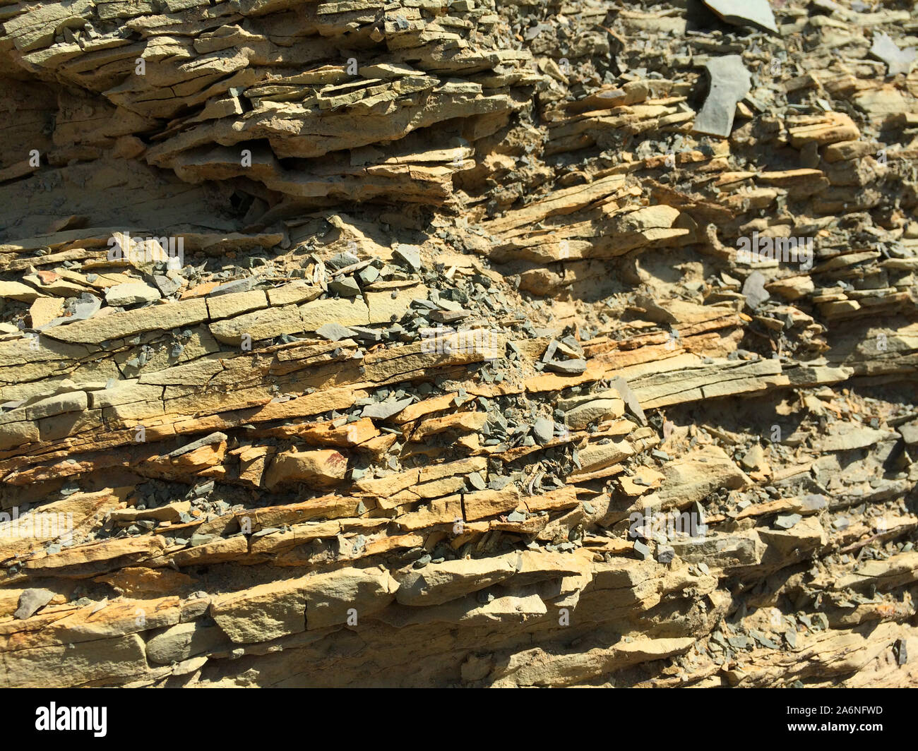 Mountain textured rocky wall with scenic layered stone structure Stock ...