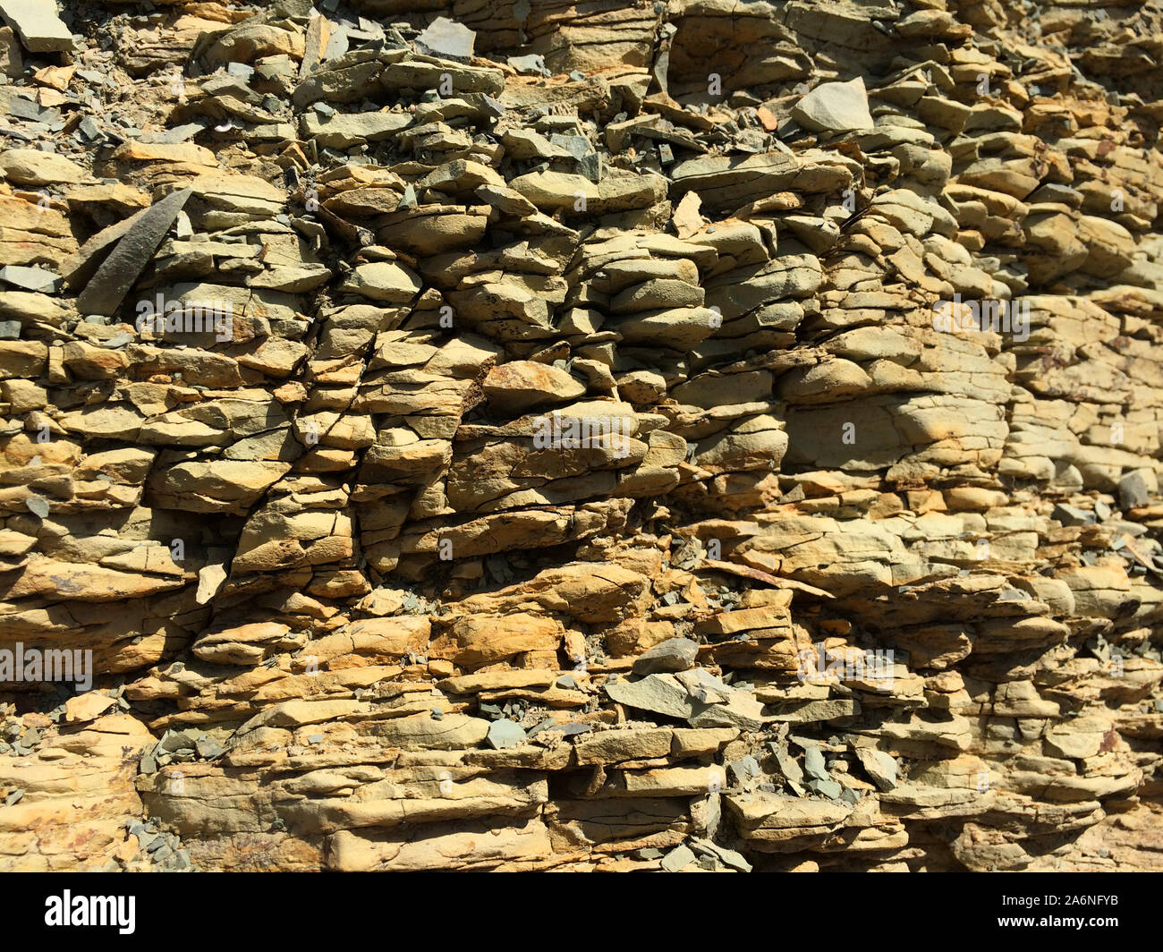Mountain textured rocky wall with scenic layered stone structure Stock ...
