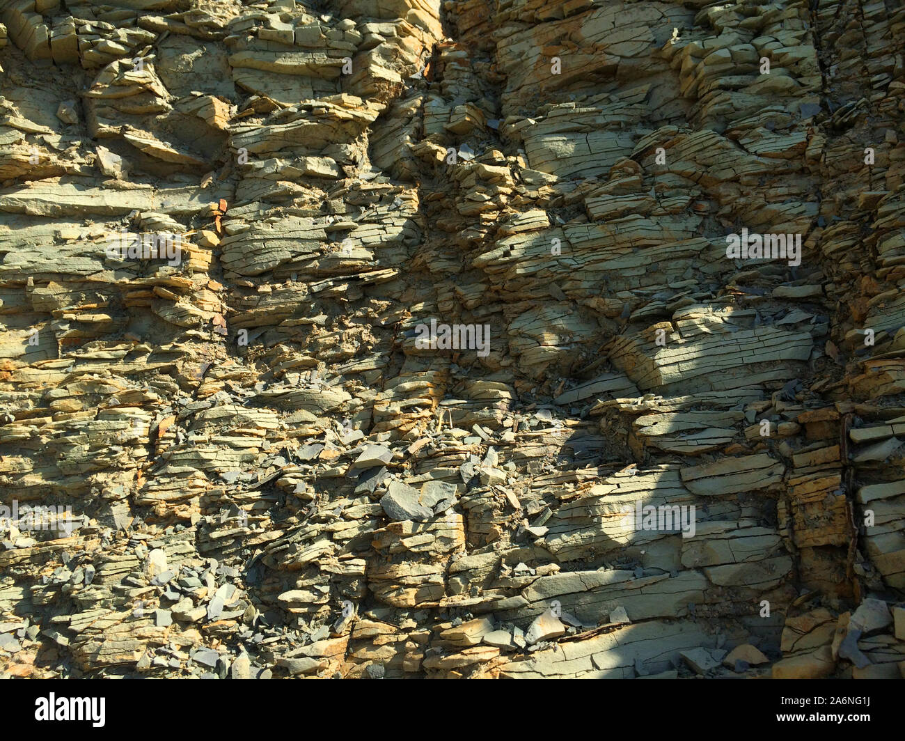 Mountain textured rocky wall with scenic layered stone structure Stock ...