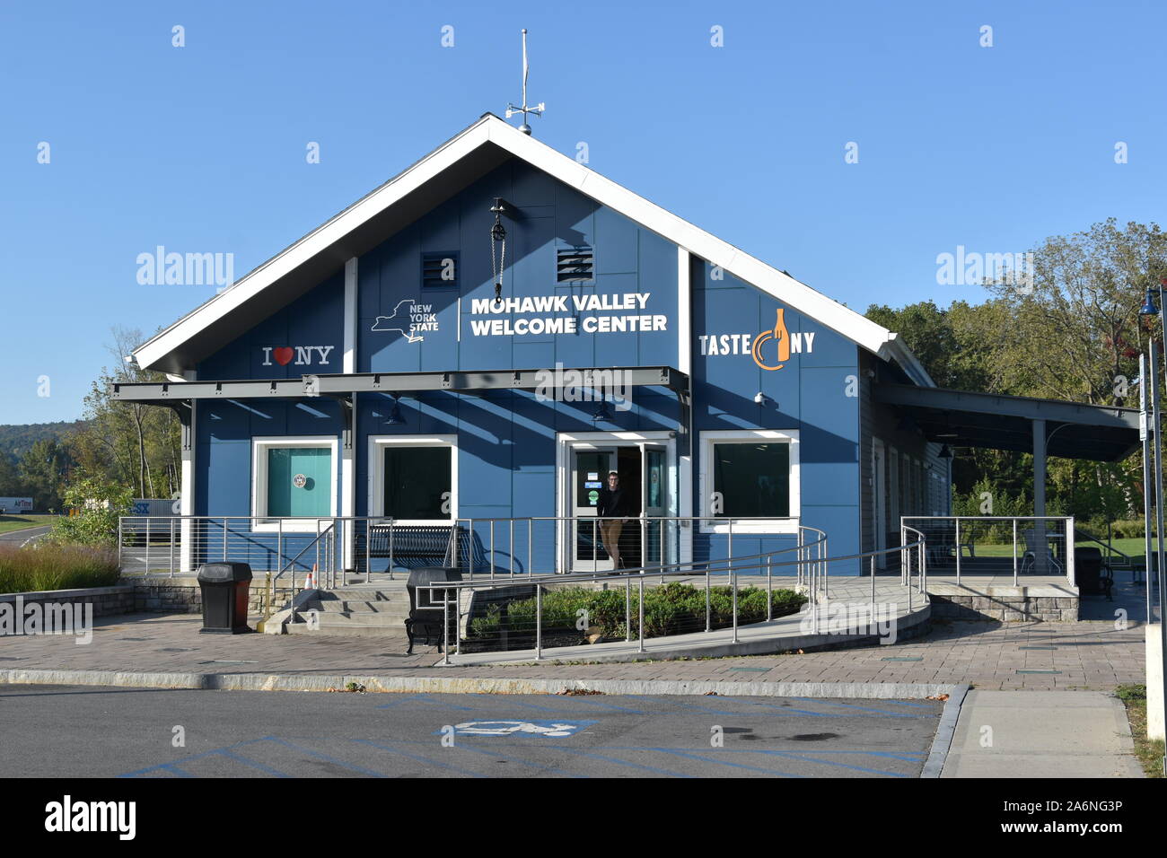 The Mohawk Valley Welcome Center along the Erie Canal, Upstate, New ...