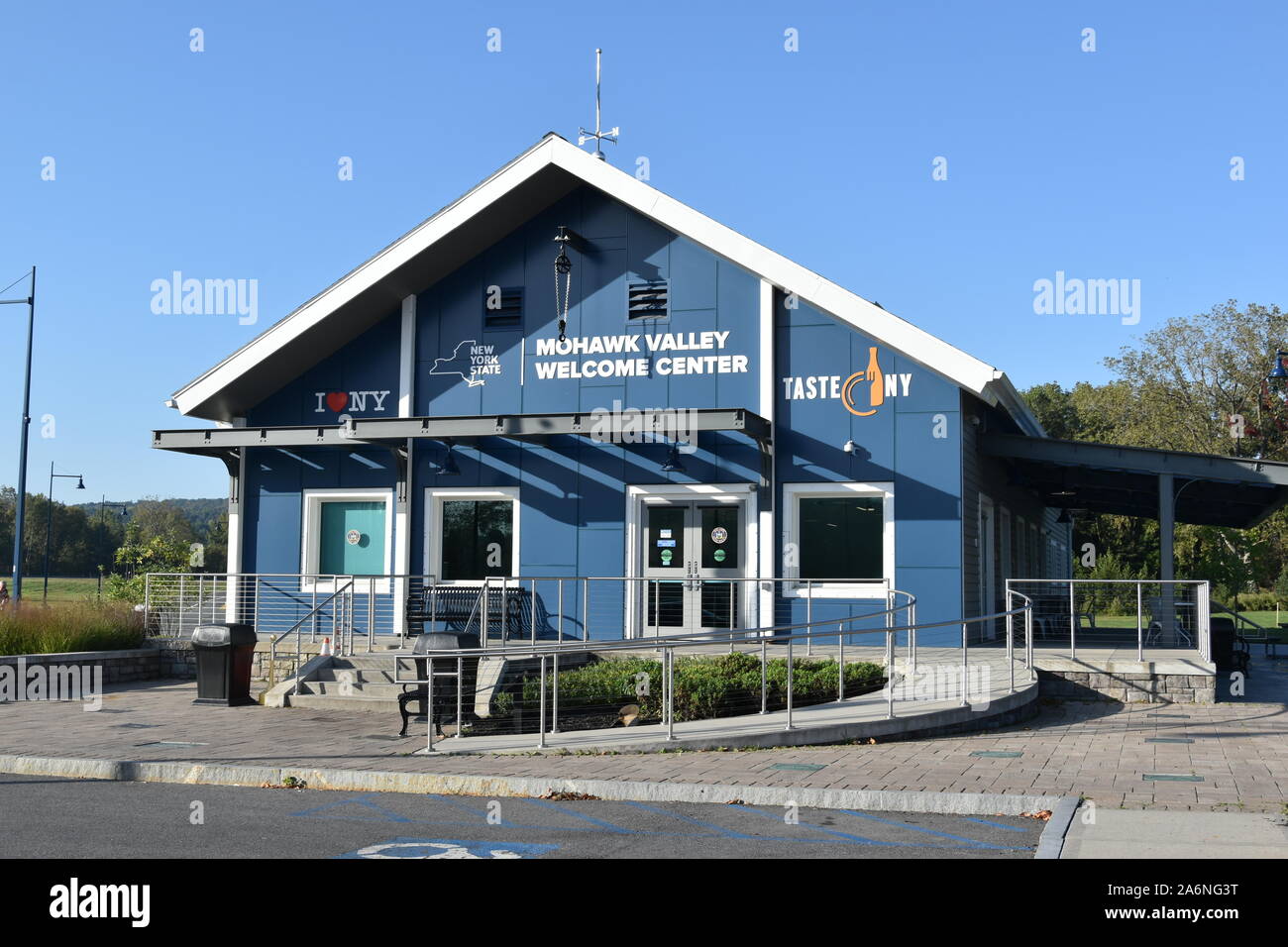 The Mohawk Valley Welcome Center along the Erie Canal, Upstate, New ...