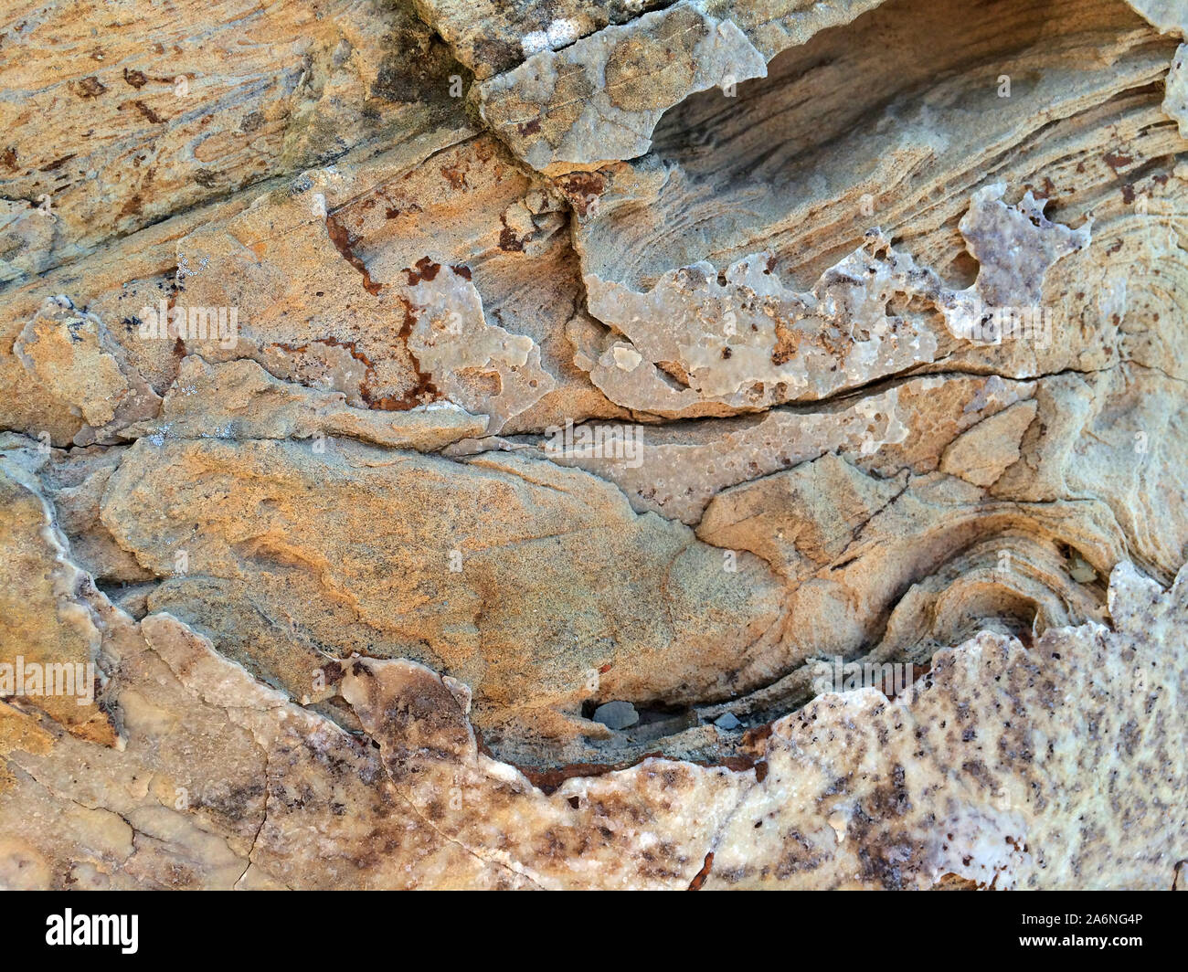 Mountain textured rocky wall with scenic layered stone structure Stock ...