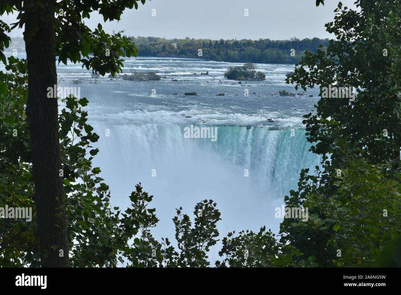 View of Niagara Falls from atop the Skyline Tower, Niagara Falls ...