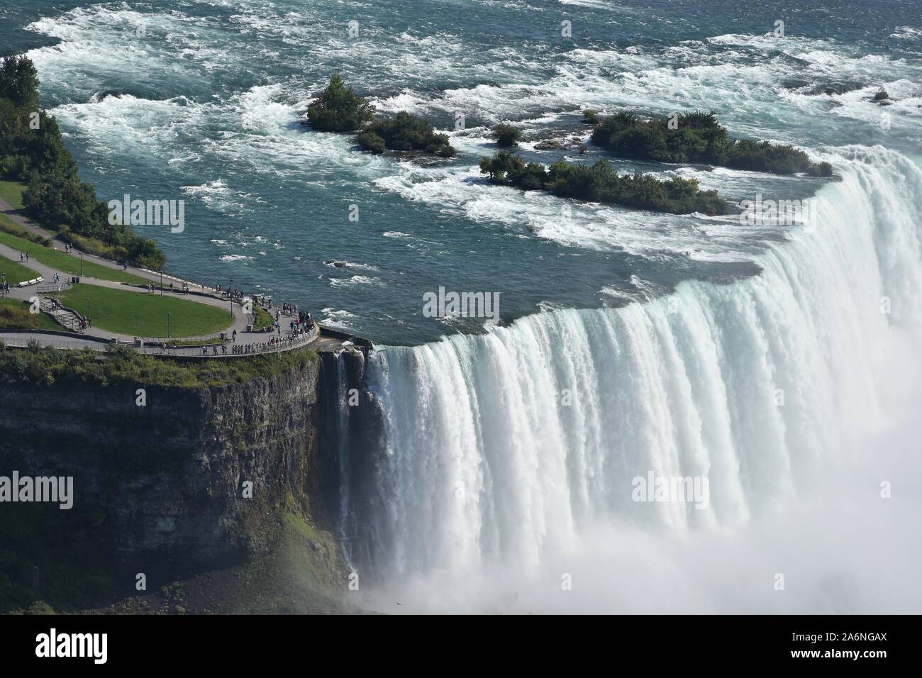 View of Niagara Falls from atop the Skyline Tower, Niagara Falls ...