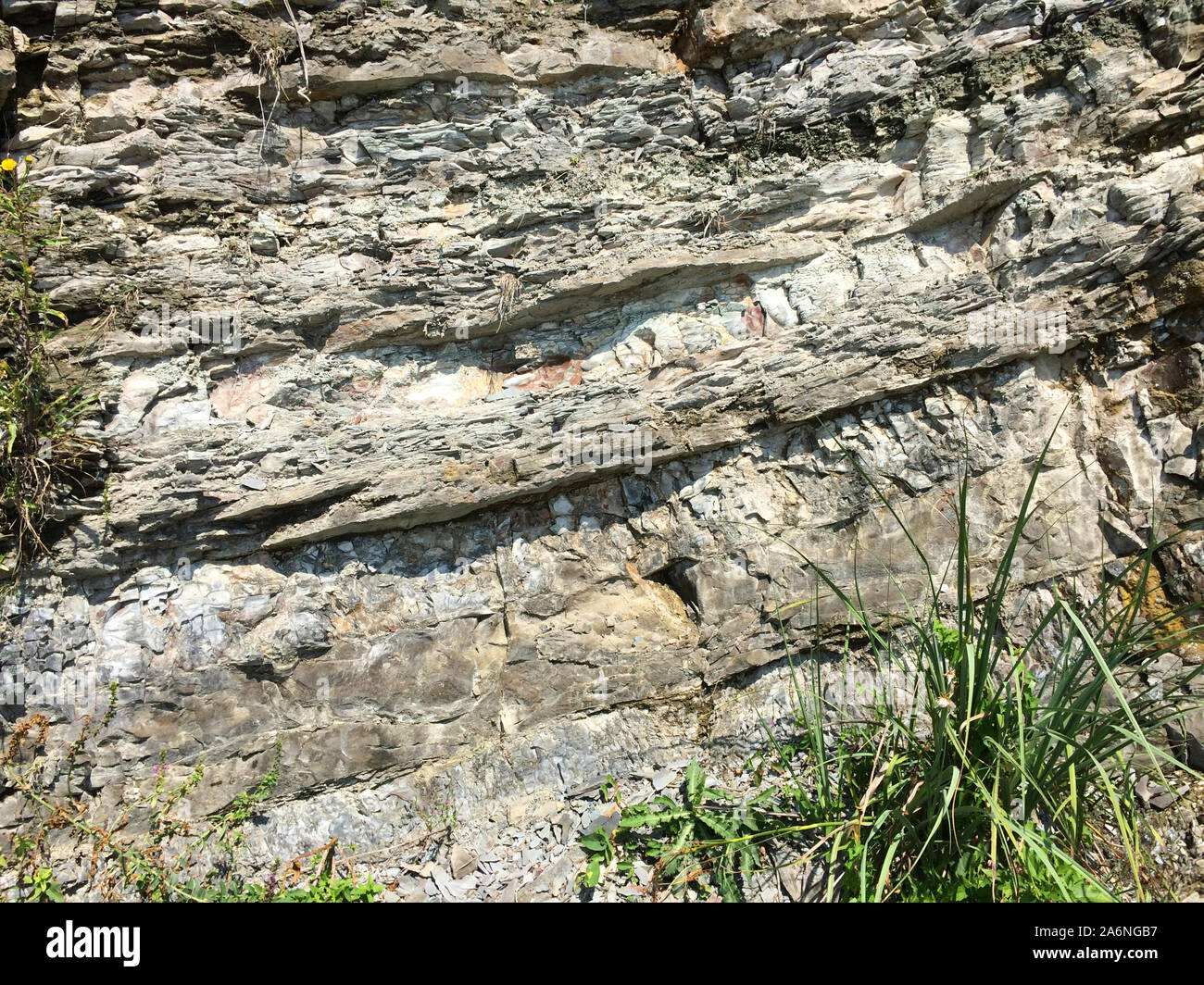 Mountain textured rocky wall with scenic layered stone structure Stock ...