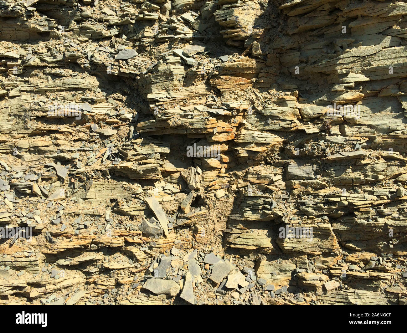Mountain textured rocky wall with scenic layered stone structure Stock ...