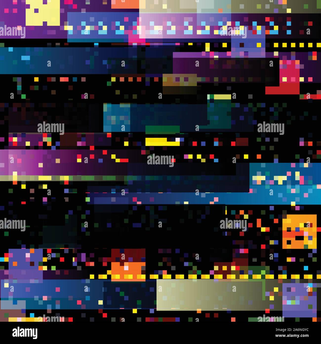 Glitch abstract background with colorful technology malfunction or ...