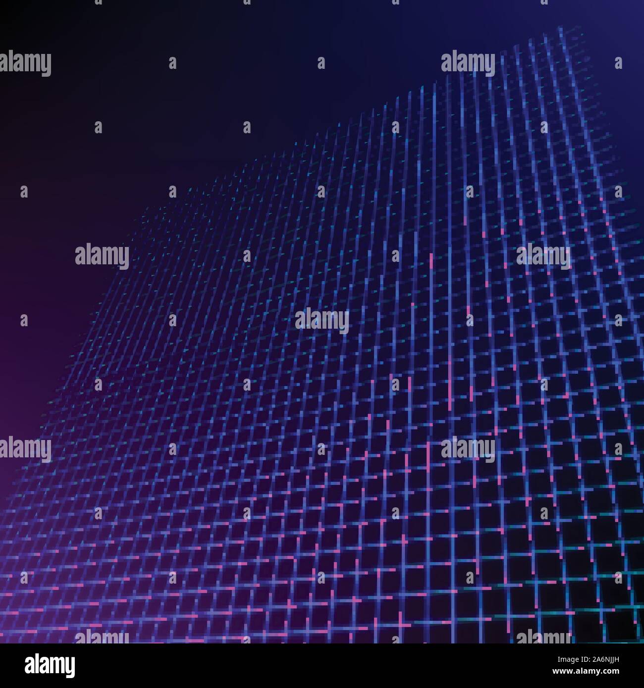 Bright neon grid lines glowing background with 80s style Stock Vector ...