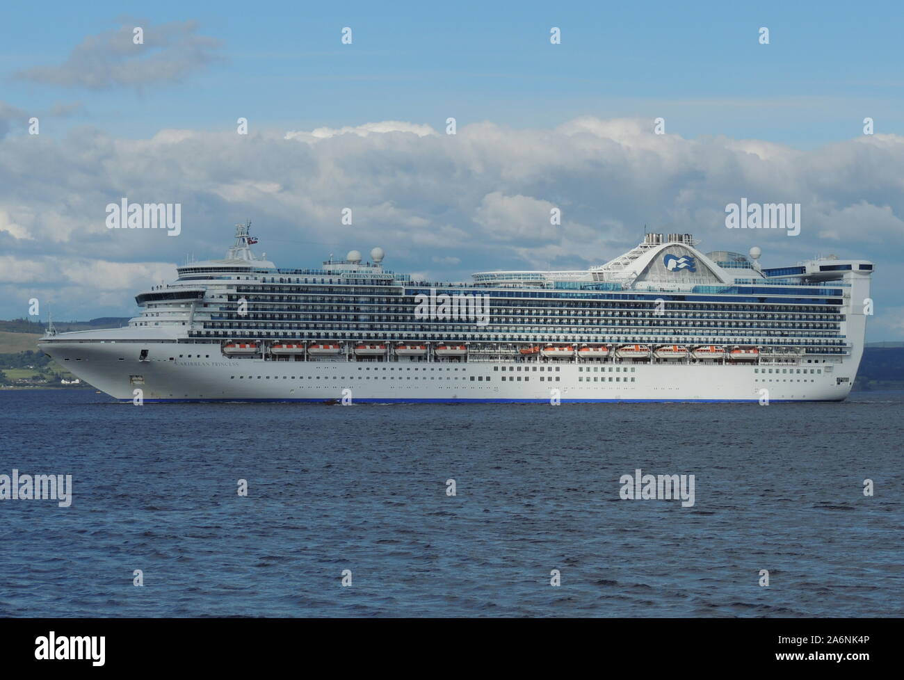 MS Caribbean Princess, a modified Grand-class cruise vessel operated by ...