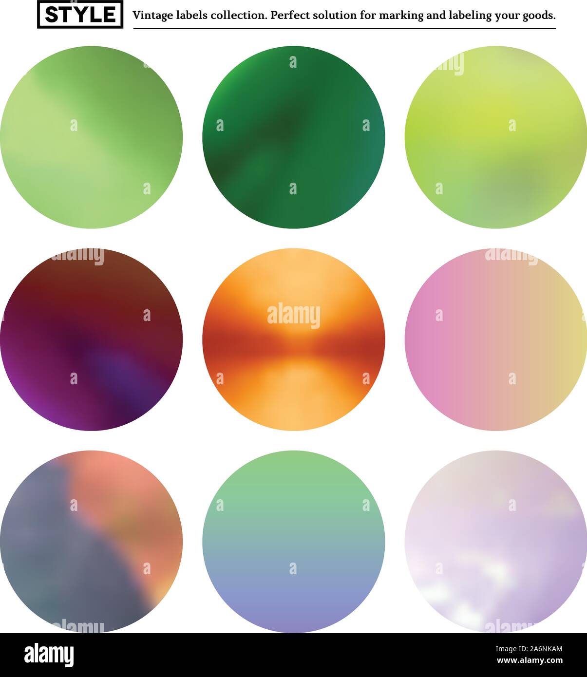 Set of colorful blurred round spots Stock Vector Image & Art - Alamy