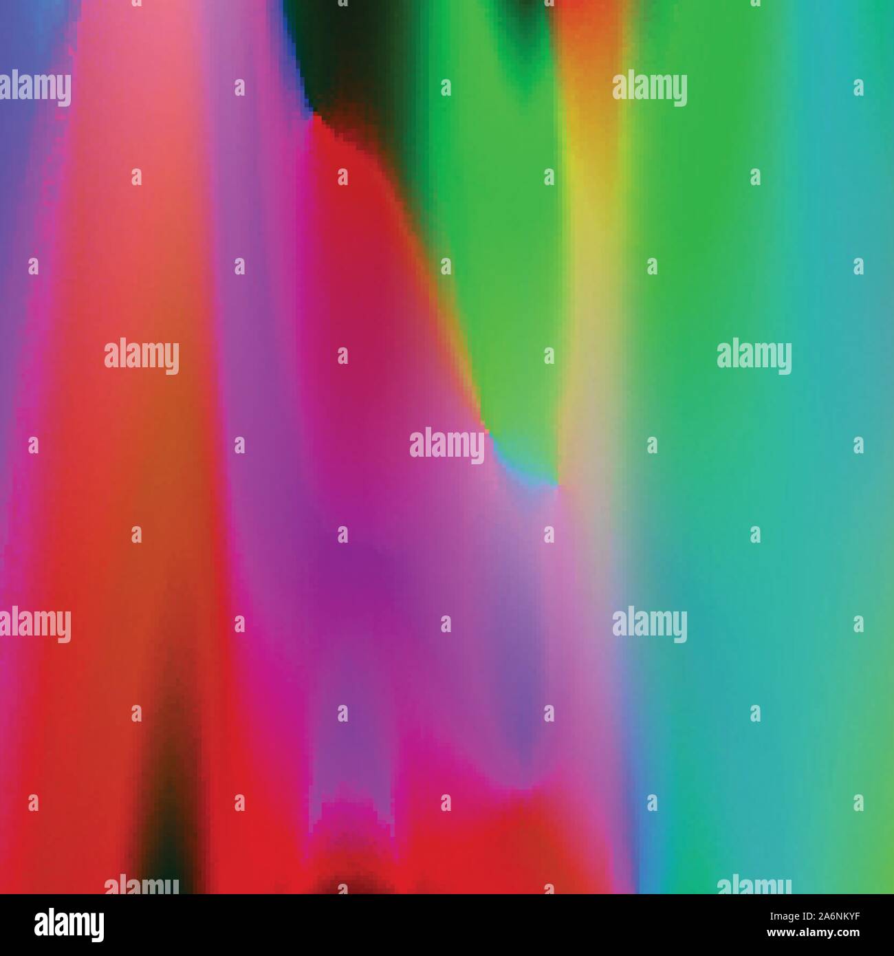 Glitch background with shiny glowing blurred colors flow Stock Vector ...