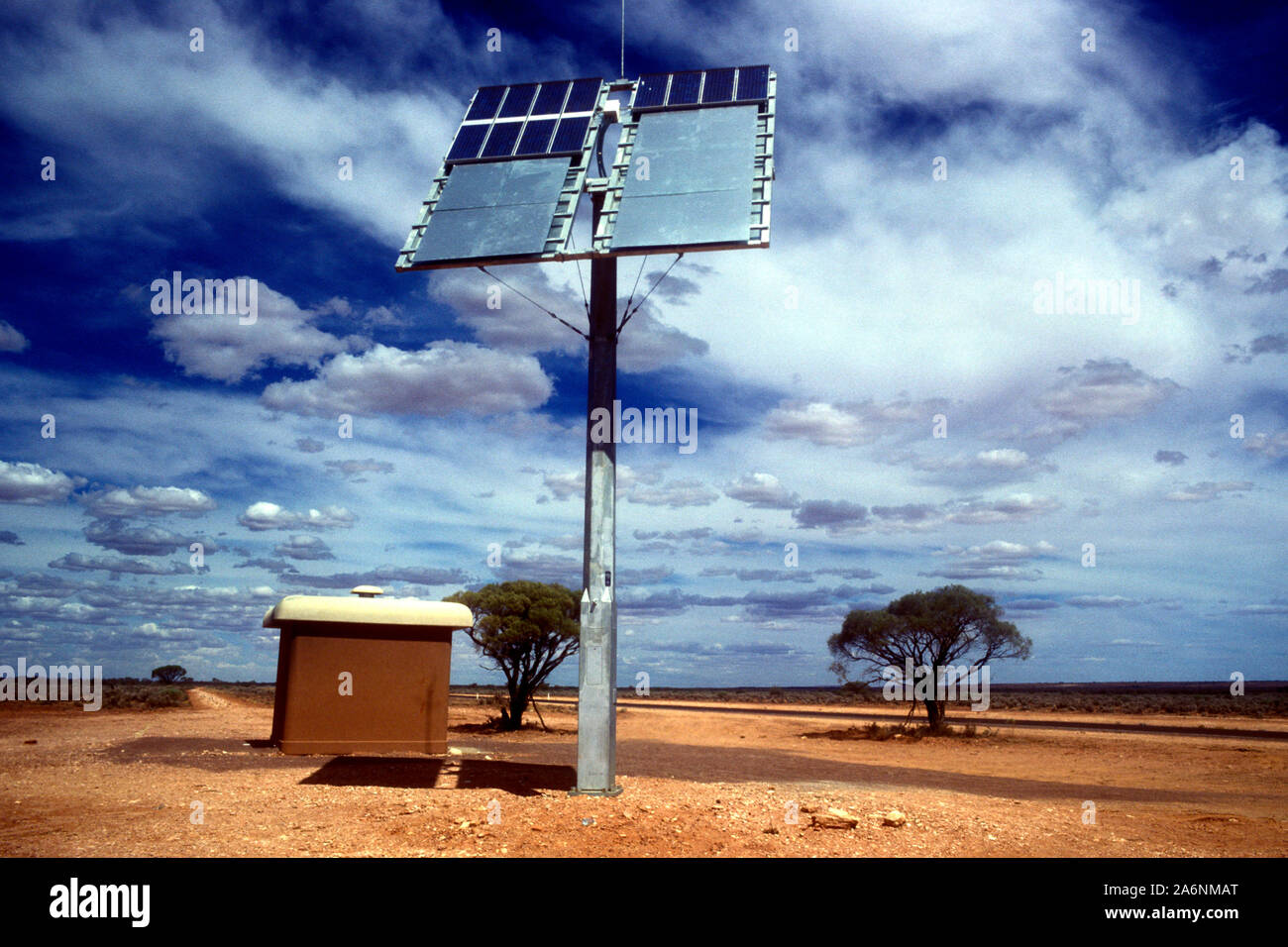 A solar powered telephone in the Australian Outback Stock Photo - Alamy