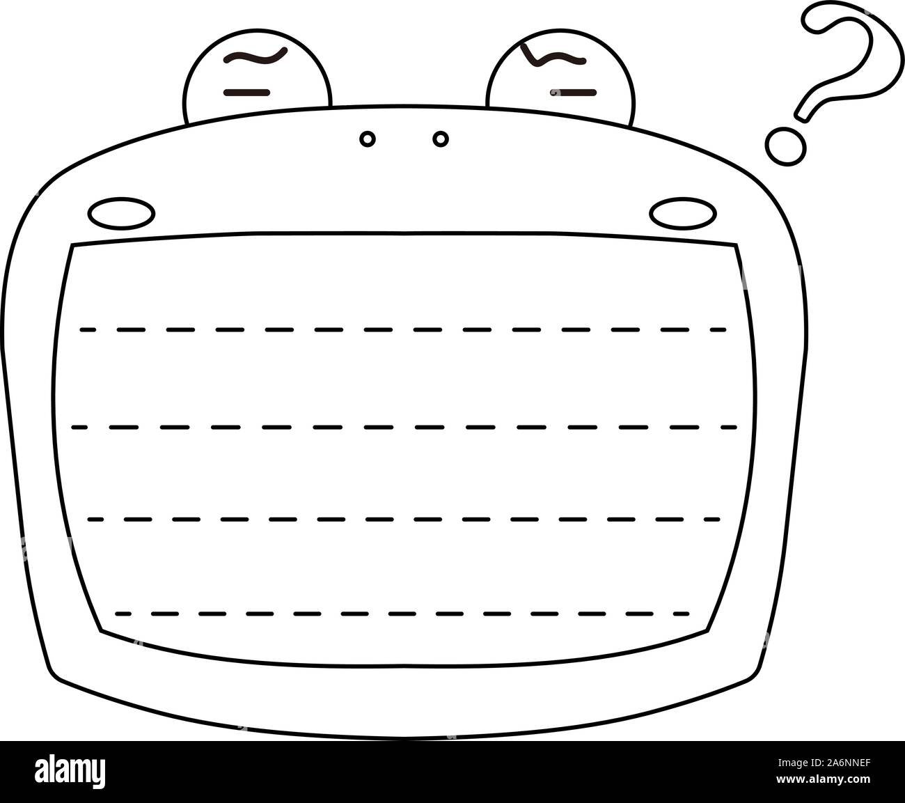 This is a illustration of Cute frog noteboard Stock Vector Image & Art ...