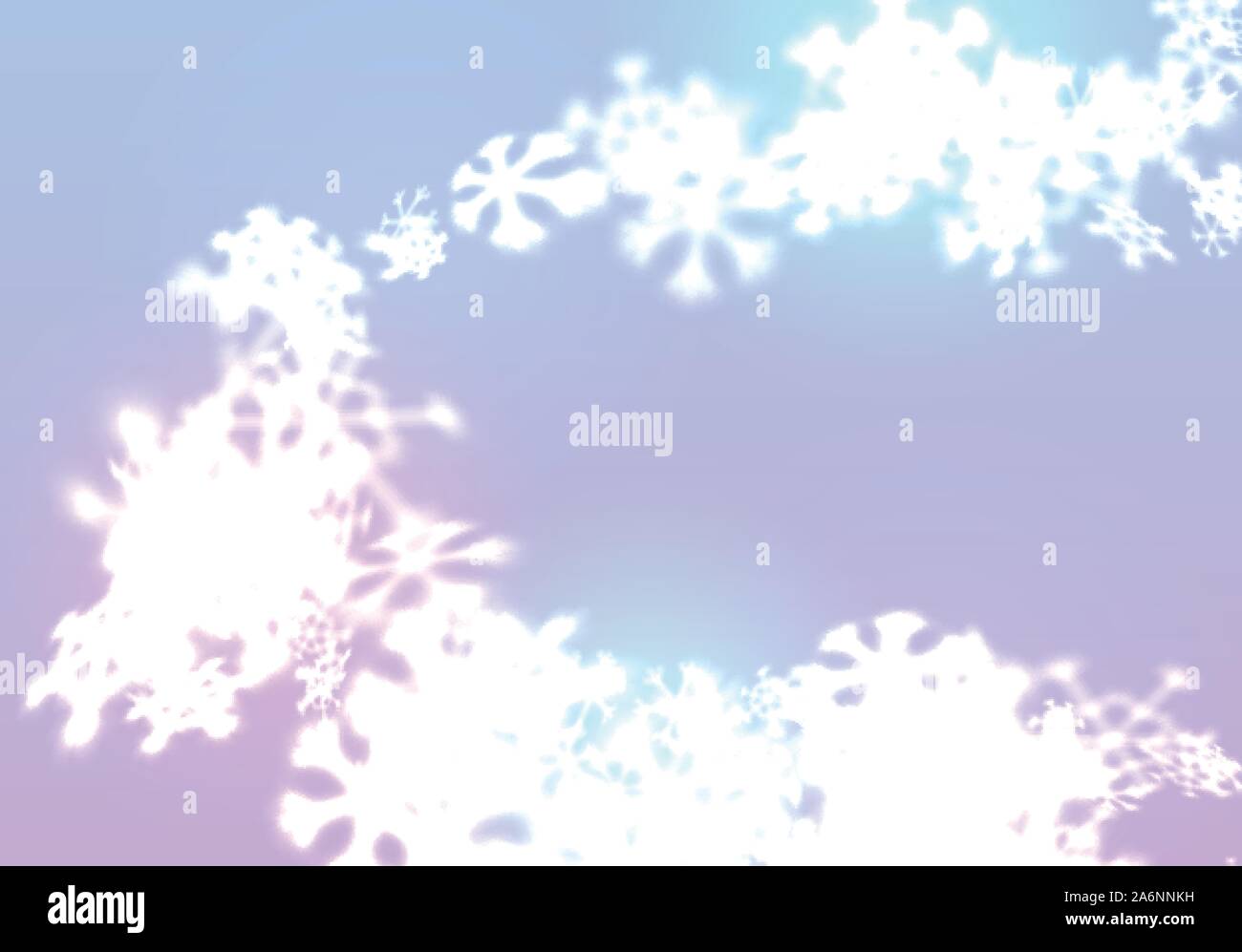 Christmas snowflakes background with falling and swirling snow Stock ...