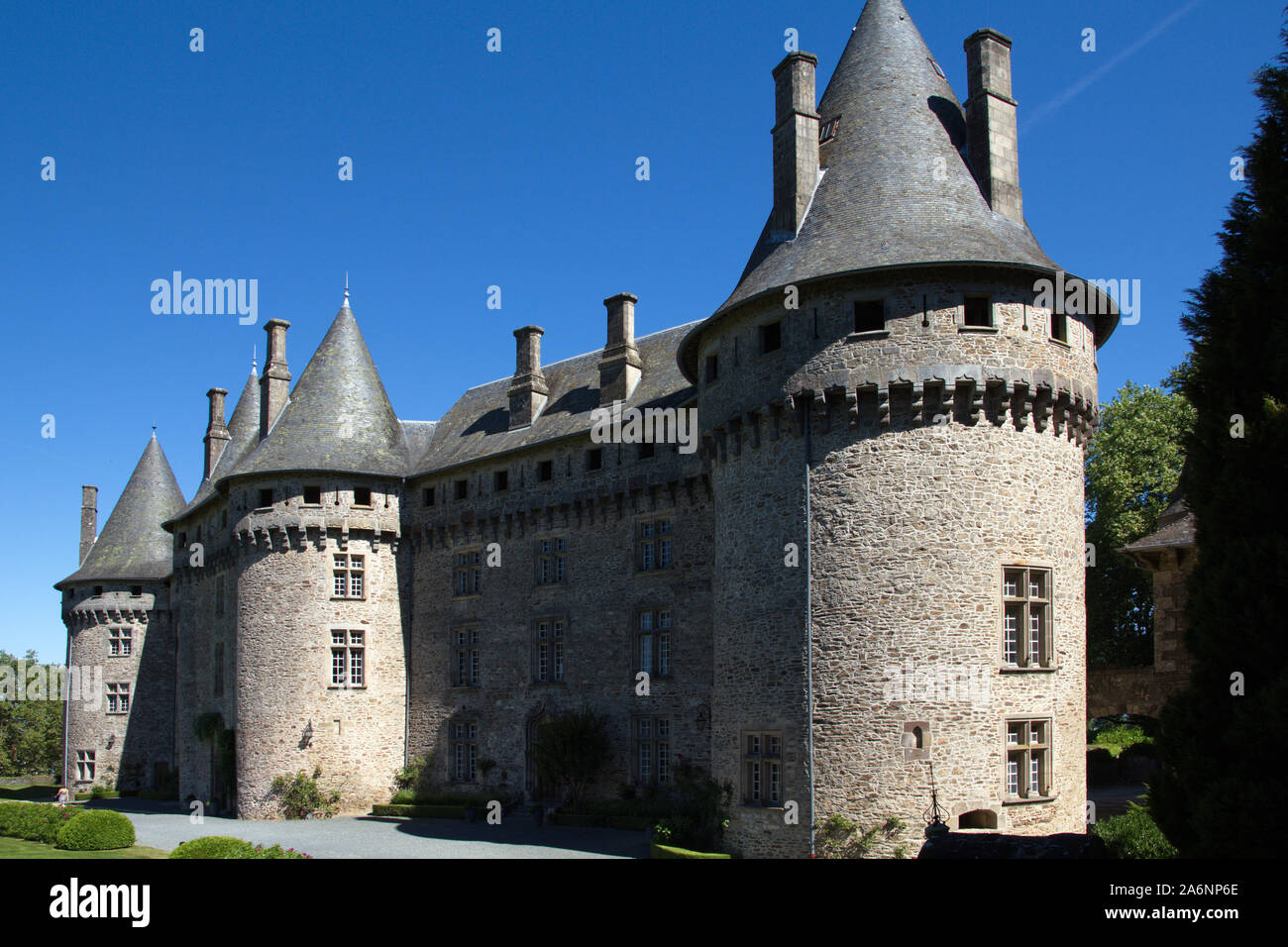 Chateau de Pompadour, Correze, France Stock Photo - Alamy