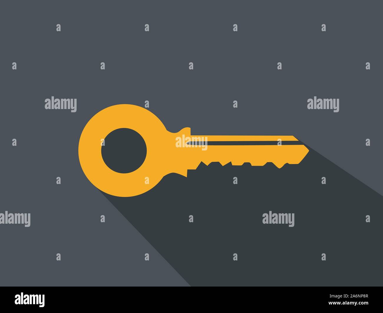 Key vector icon in flat style Stock Vector Image & Art - Alamy