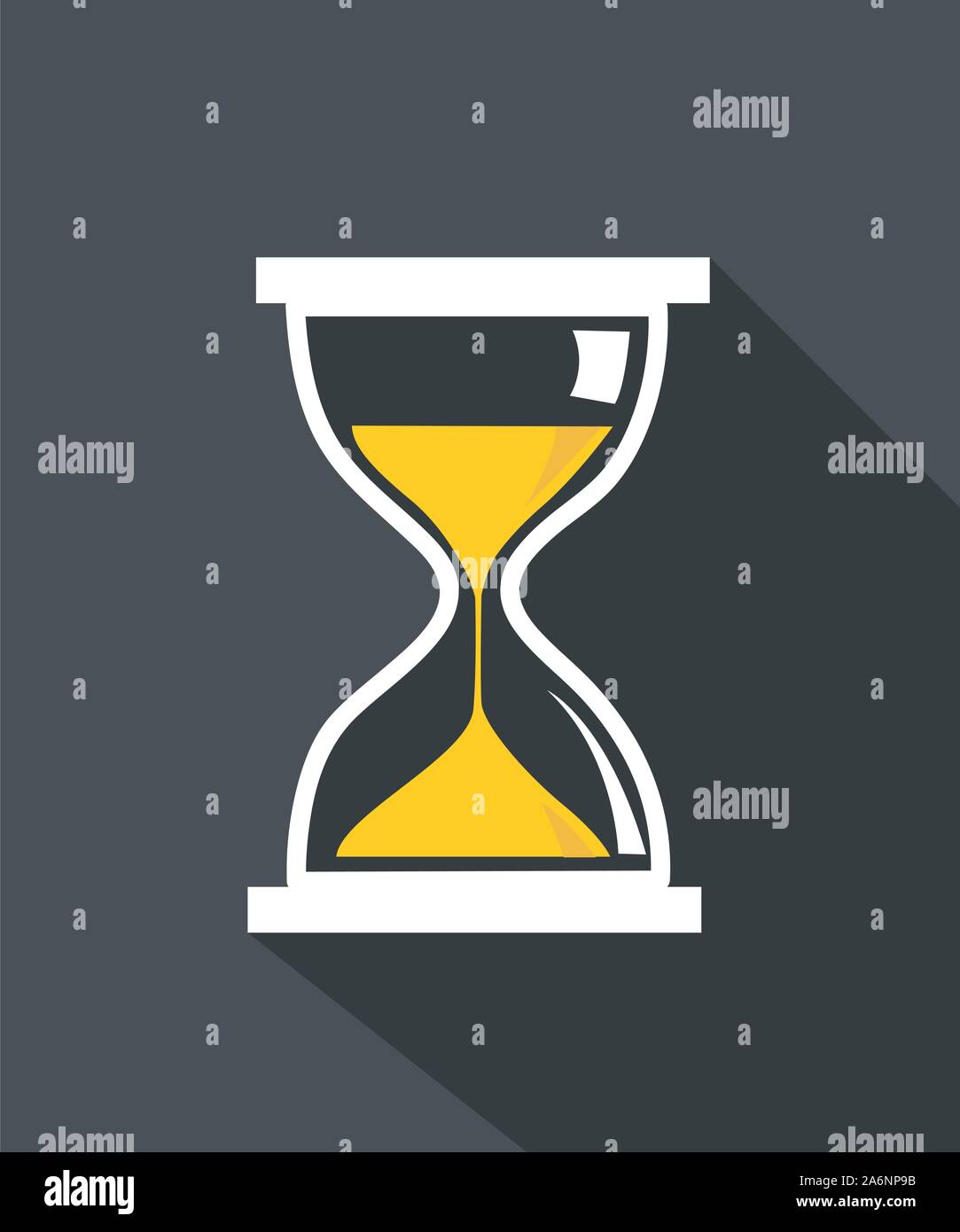 Hourglass time icon isolated Stock Vector Image & Art - Alamy