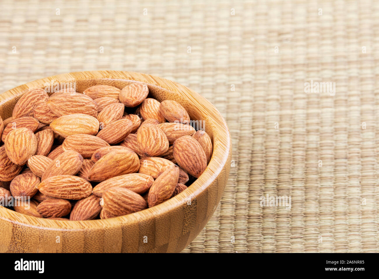 Almonds make a great comfort food and snack food Stock Photo - Alamy