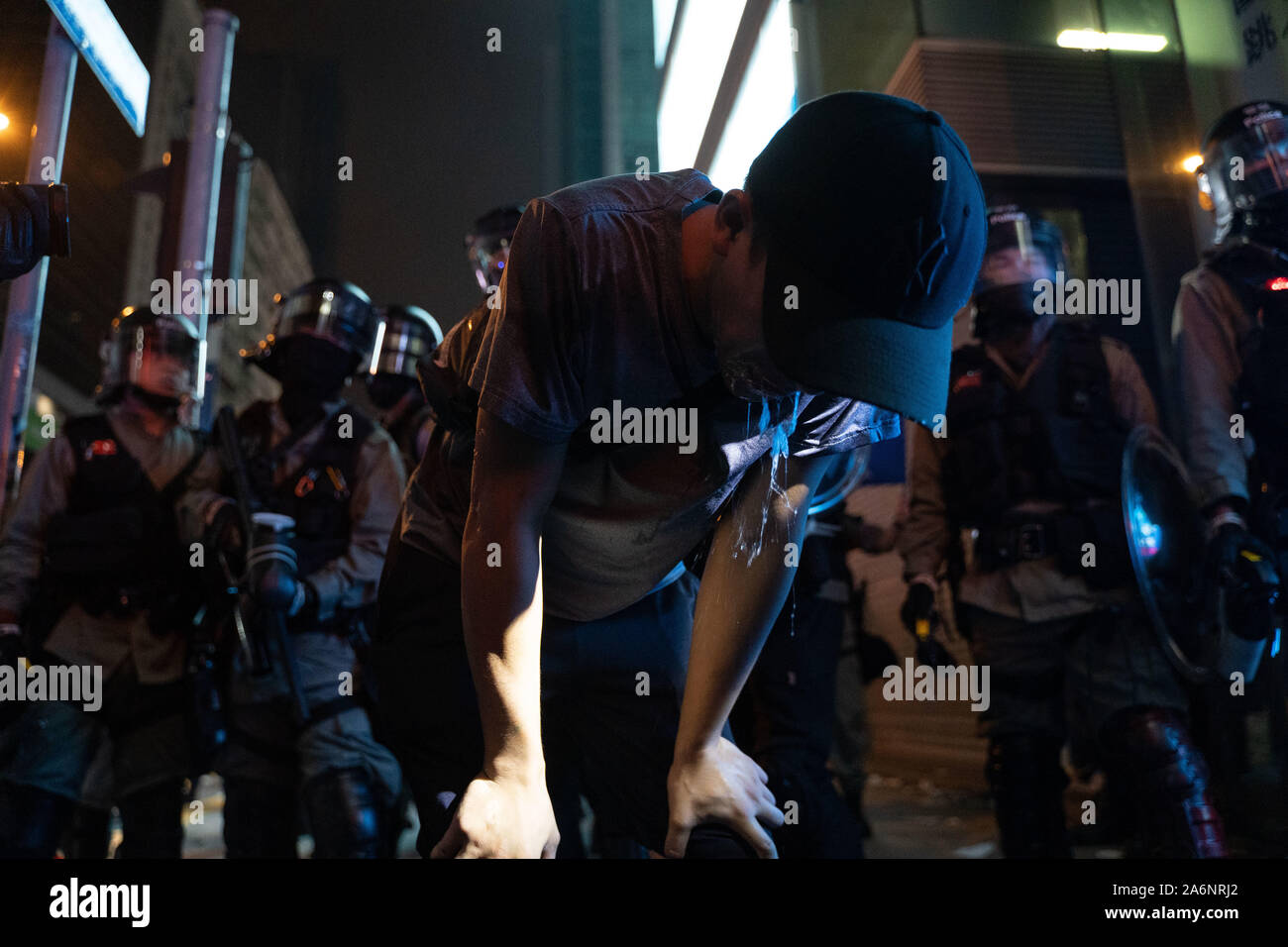 Man vomiting hi-res stock photography and images - Alamy