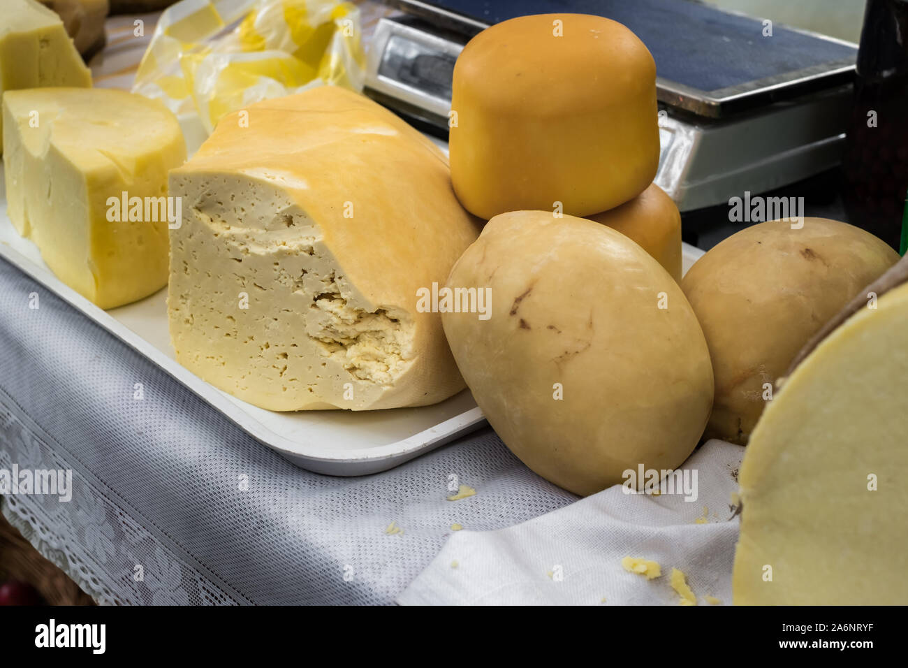 traditional Romanian cheese from Transylvania Stock Photo - Alamy
