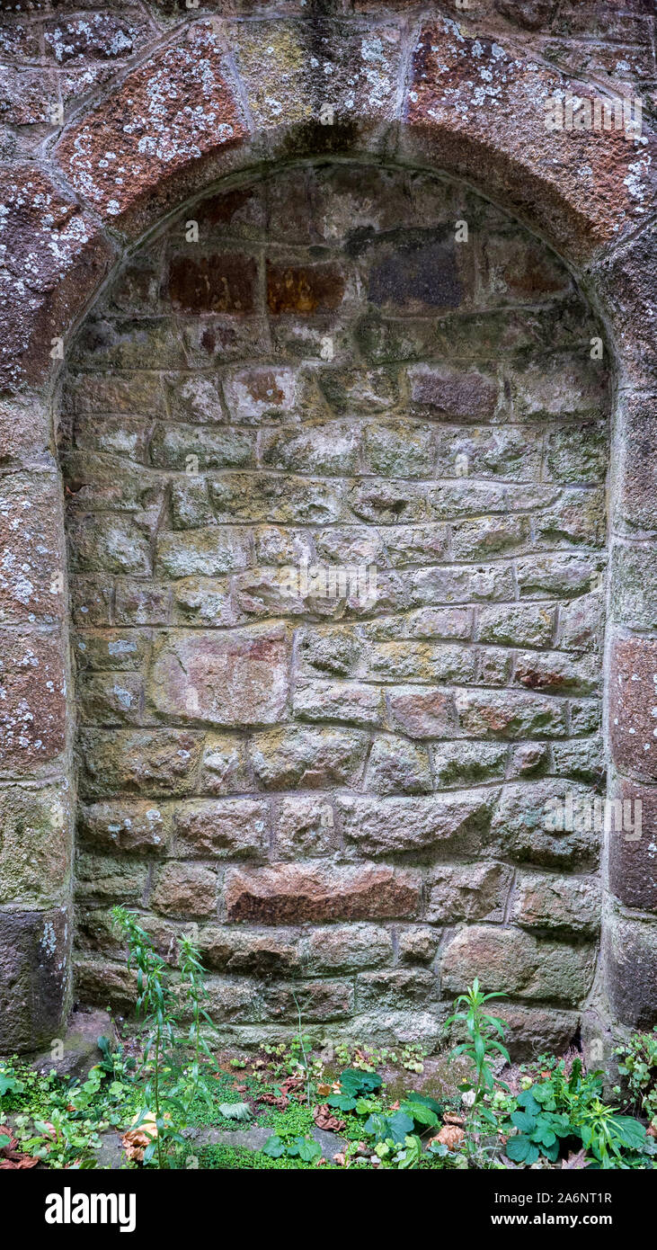 Old stone walled door frame Stock Photo - Alamy