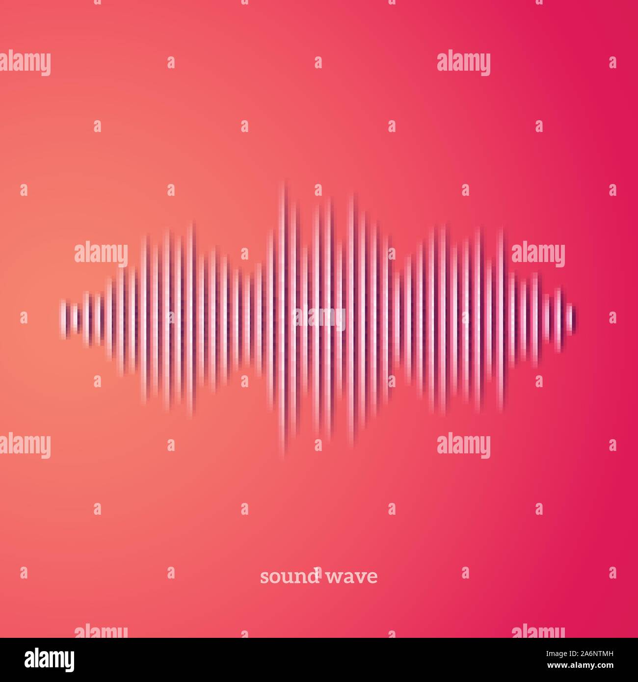 Paper sound waveform with shadow Stock Vector Image & Art - Alamy
