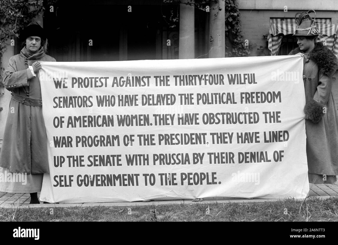 Woman Suffrage Movement - Suffragettes with banners Washington D.C. ca ...