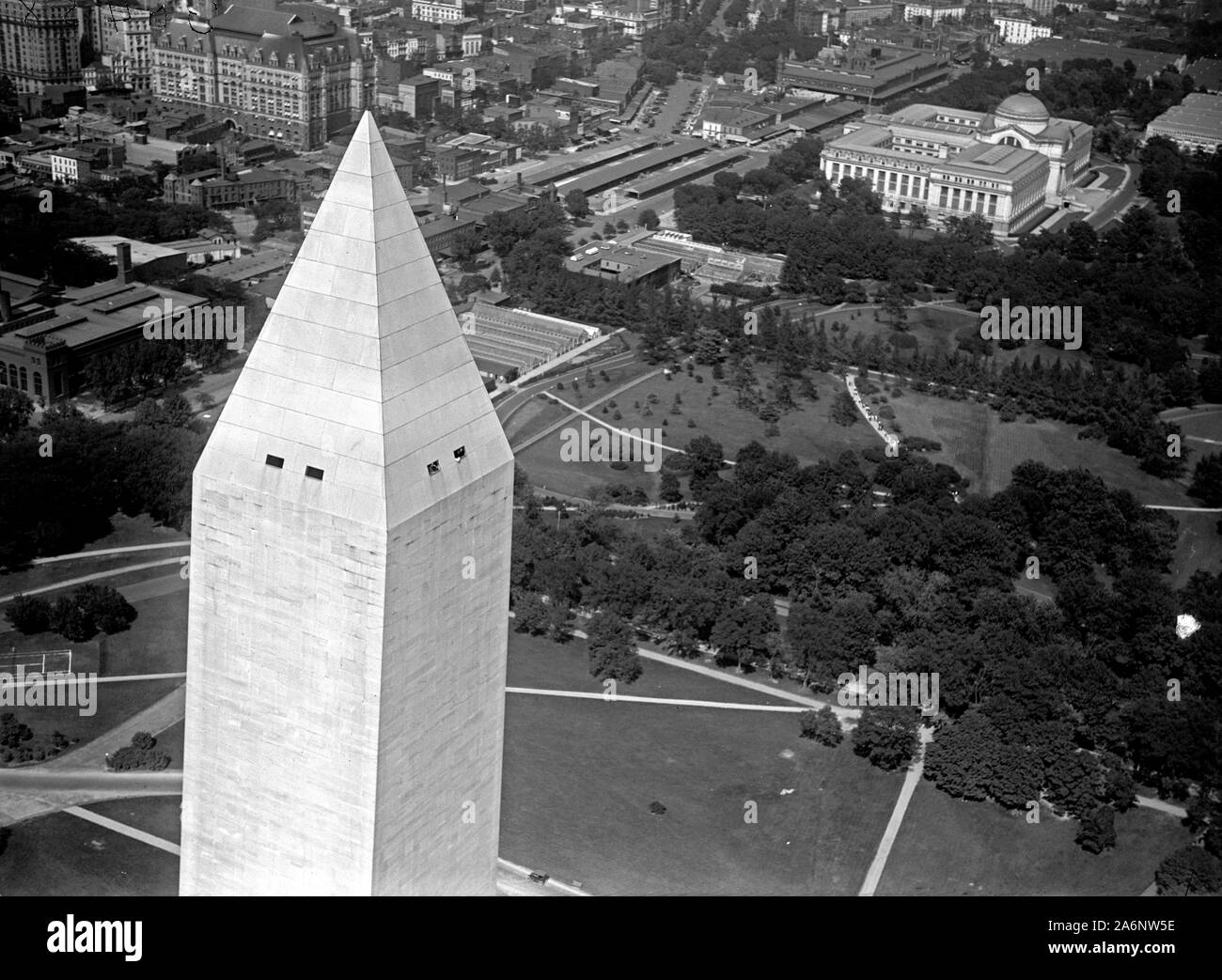 Washington D.C. History - Aerial view of Washington Monument ca. 1919 ... Washington D.C. History - Aerial view of Washington Monument ca. 1919 ...