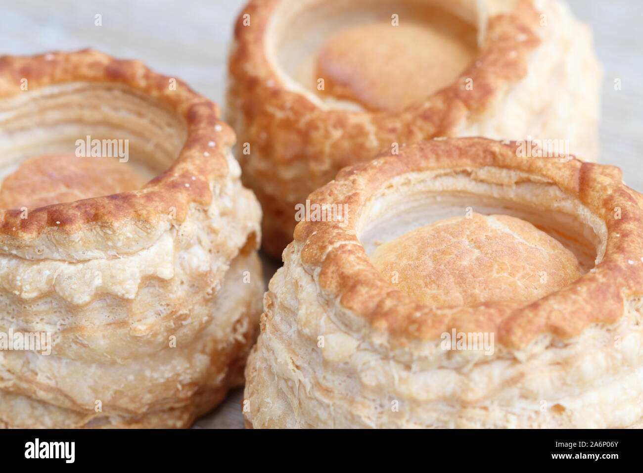 fresh puff pastry pies Stock Photo - Alamy
