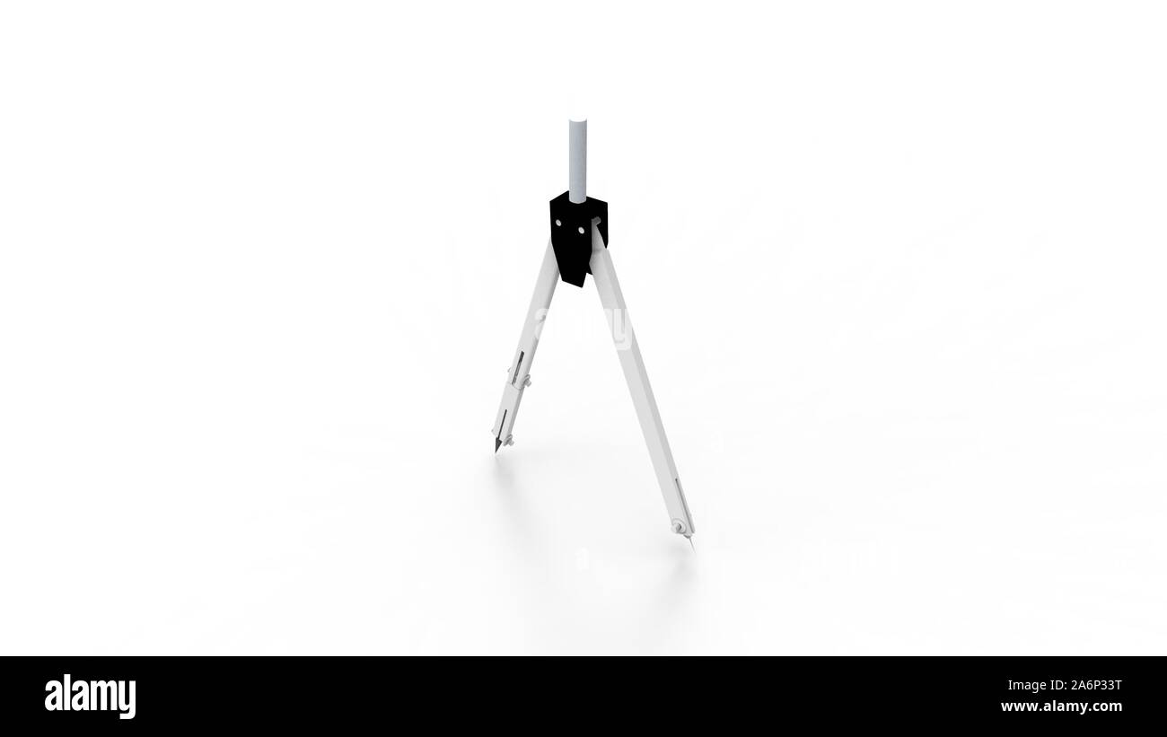 3d rendering of a compass isolated on white background Stock Photo - Alamy