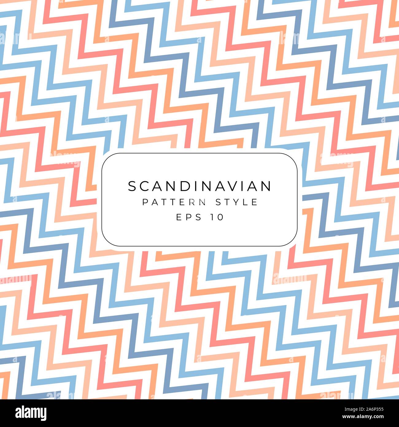 Scandinavian banner pattern modern colorful style abstract doodle ...