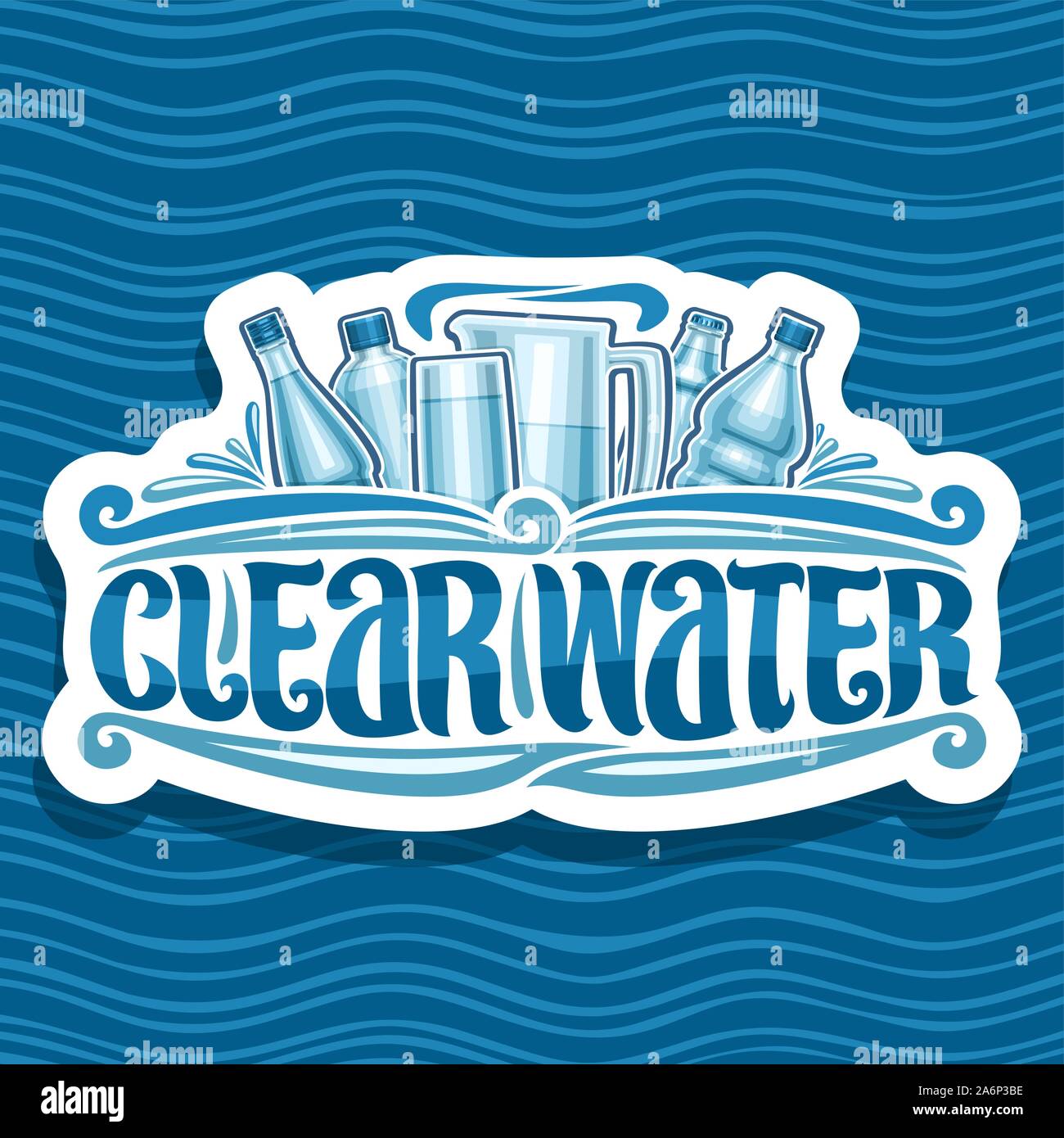 Jug glass pure water Stock Vector Images - Alamy