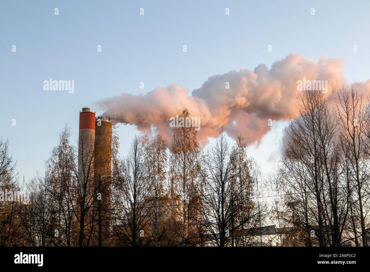 Smoke from pulp mill hi-res stock photography and images - Alamy