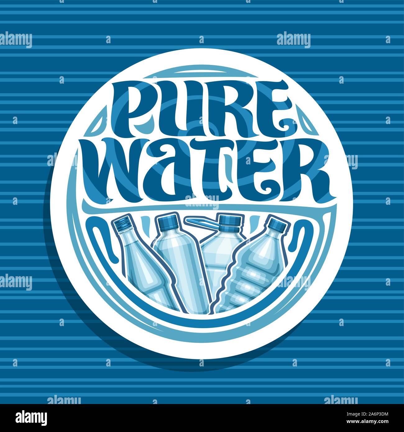 Pure water label hi-res stock photography and images - Alamy