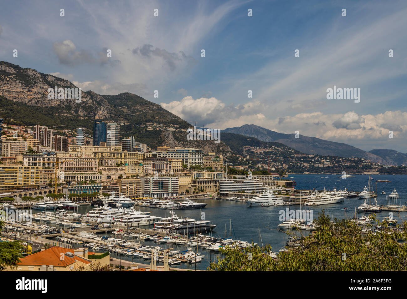 View across Port Hercule, Monaco Stock Photo - Alamy