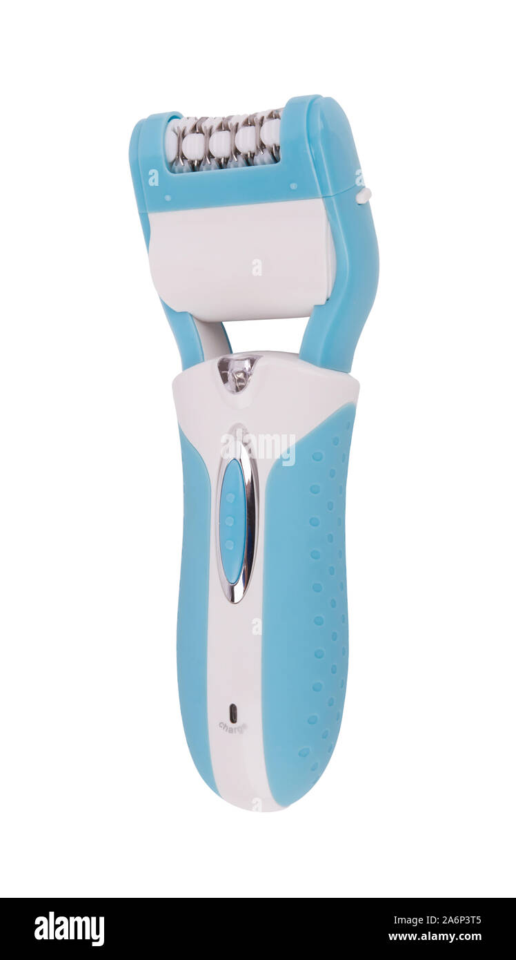 Electric depilator isolated on white background Stock Photo - Alamy