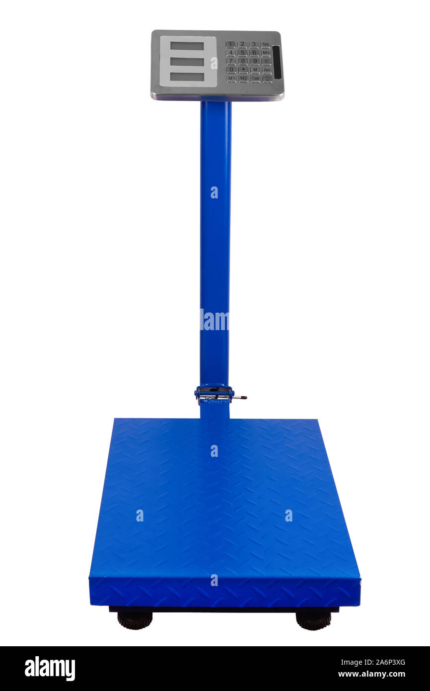 trade scales isolated on a white background Stock Photo - Alamy