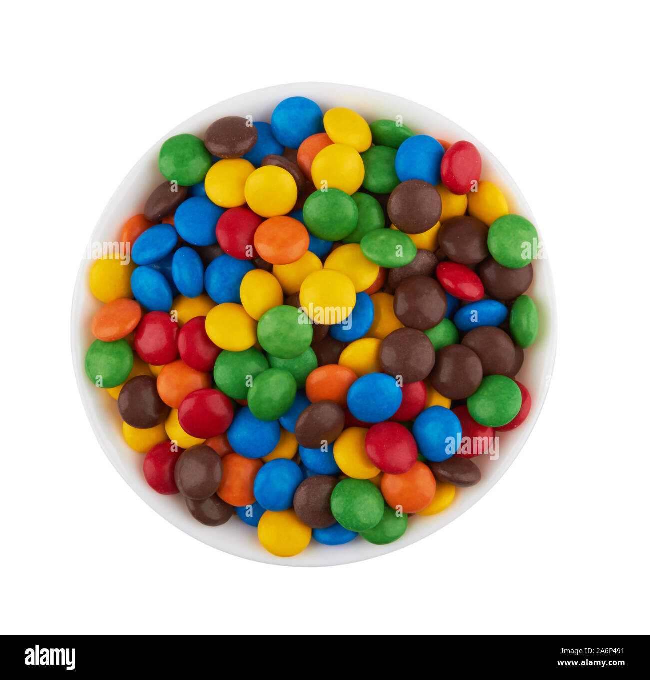 colorful chocolate buttons isolated on white background Stock Photo - Alamy