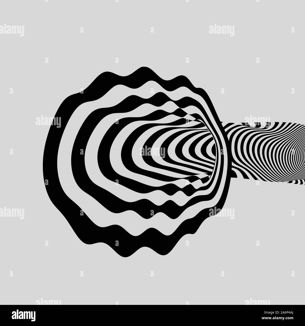 Pattern With Optical Illusion. Abstract Background. Optical Art. 3d ...