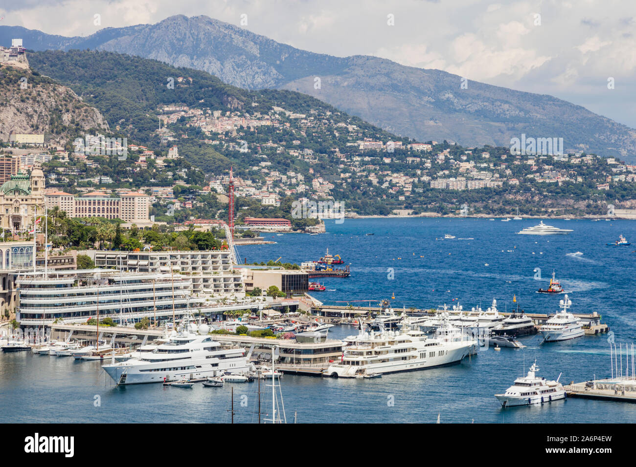View across Port Hercule, Monaco Stock Photo - Alamy