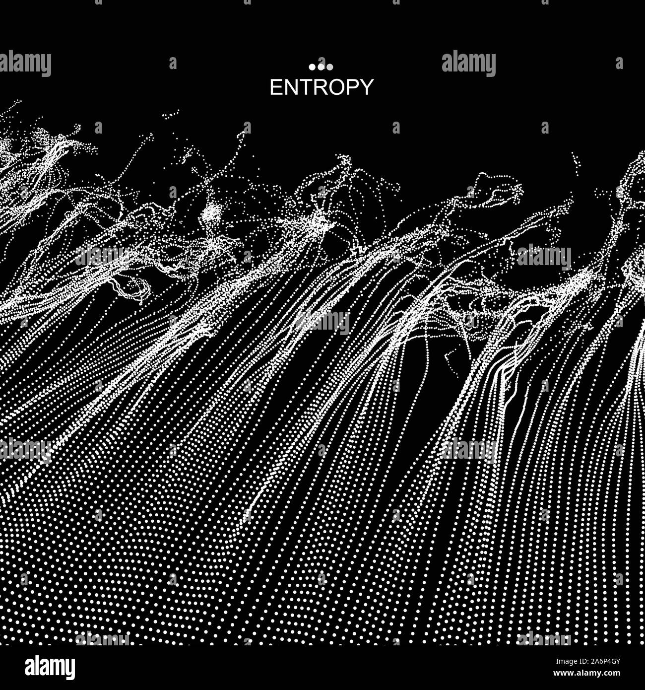 Wave Background. Ripple Grid. Abstract Vector Illustration. 3D ...