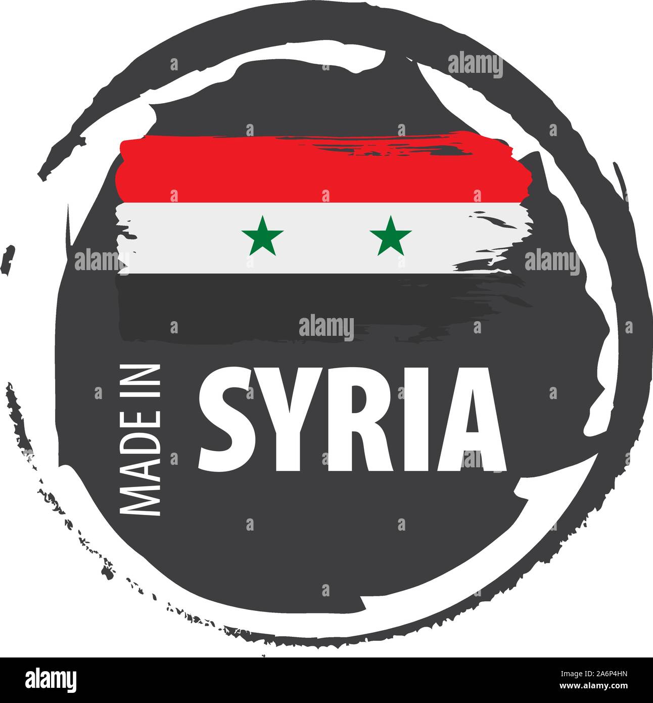 Syria flag, vector illustration on a white background Stock Vector Image & Art - Alamy
