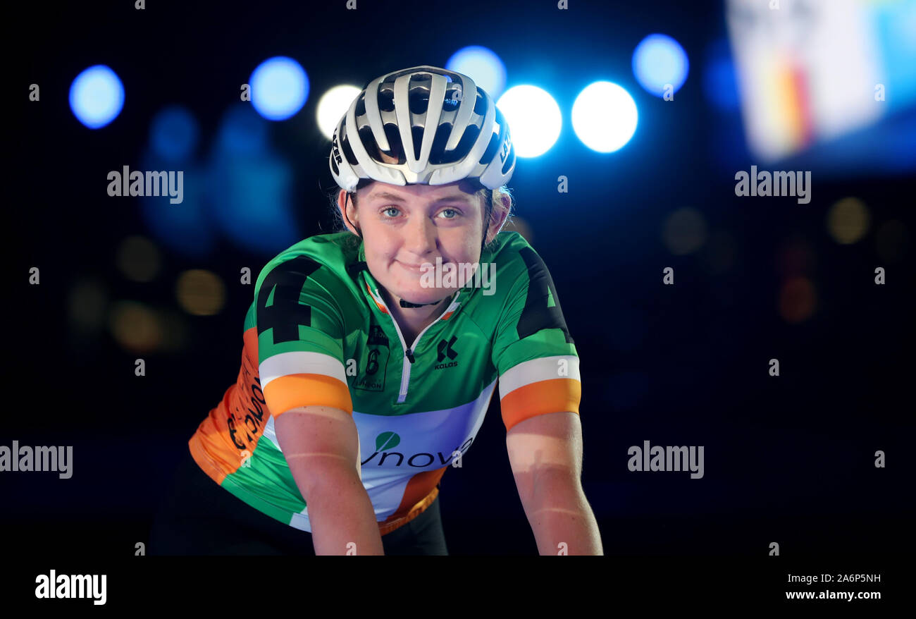 Ireland’s Emily Kay during day six of the Phynova Six Day Cycling at ...