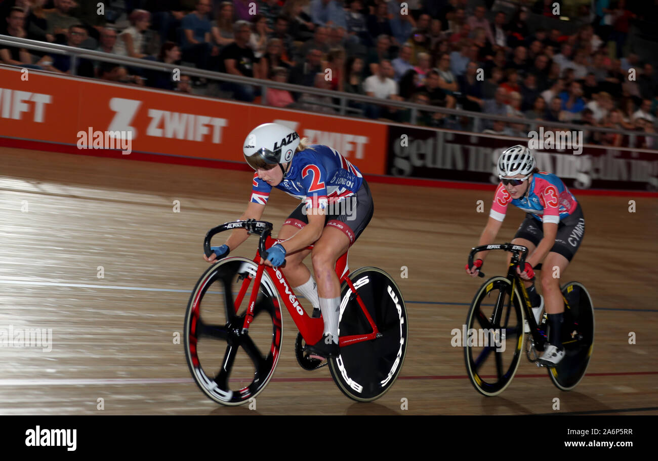 Great Britain’s Neah Evans and Manon Lloyd during day six of the ...